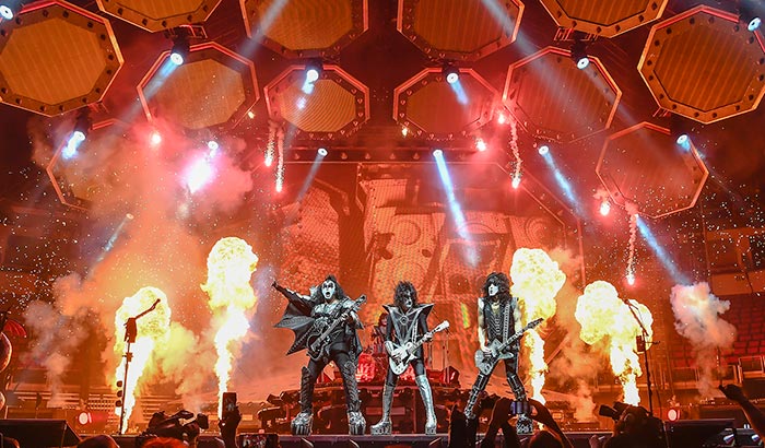 Kiss Rock Concert Stage